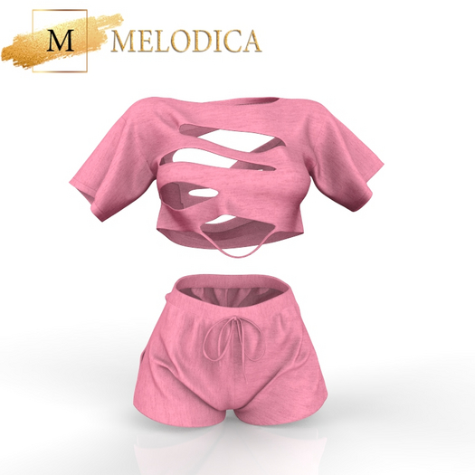 Second Life Marketplace Waifus Syry Outfit Pink 7285